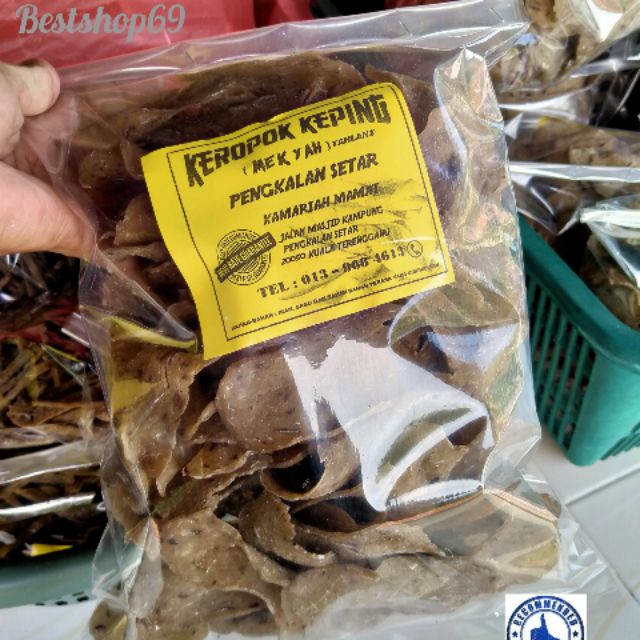 KEROPOK KEPING ORIGINAL PENGKALAN SETAR 💯IKAN TAMBAN 500gram | Shopee ...