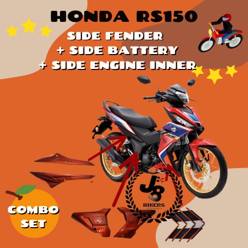 HONDA RS150 COMBO 3 IN 1 - SIDE FENDER + SIDE BATTERY+ SIDE ENGINE ...