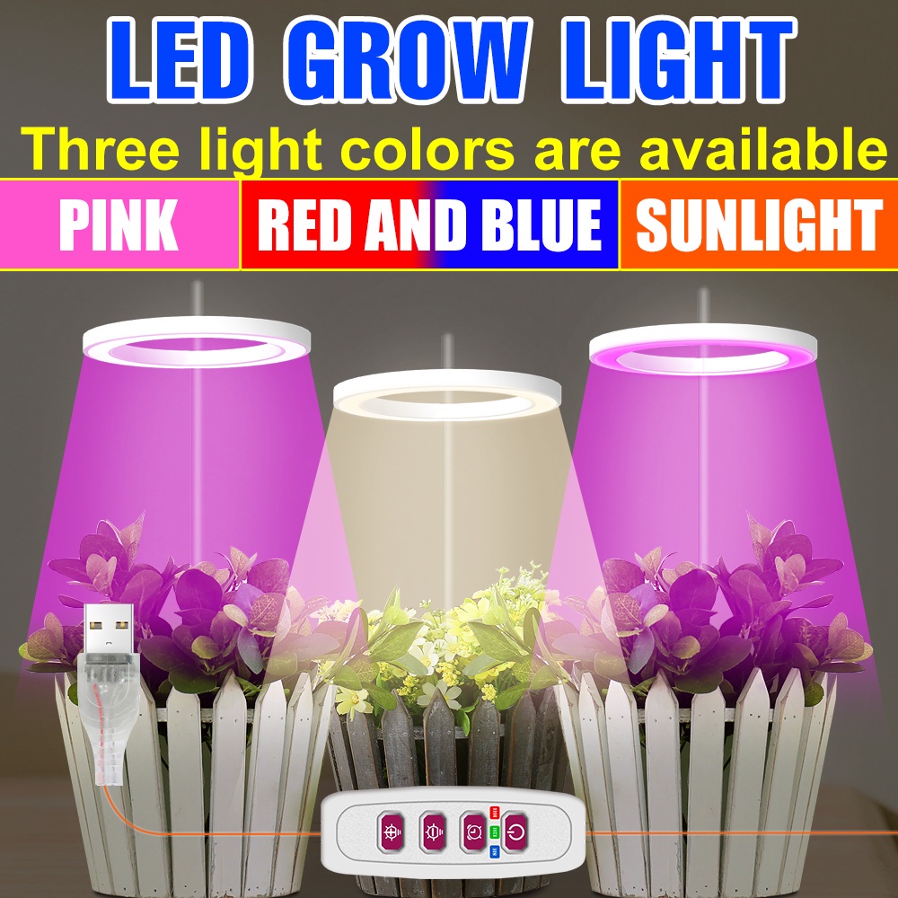 USB Plant Lamp Growth LED Red Blue Full Spectrum Light DC5V Smart ...