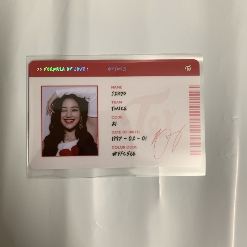 TWICE Formula of Love Scientist Official Scientist ID Card | Shopee ...
