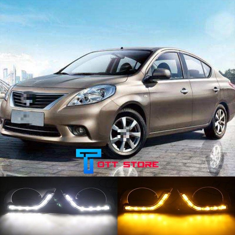 2pcs Nissan Almera Latio Sunny 2011 2012 2013 DRL Daytime Lights Almera ...