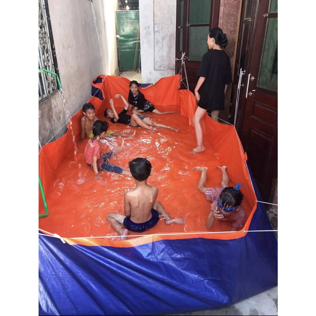 1m High Tarpaulin Swimming Pool, Water Tank for Shrimp, Crab and Fish ...