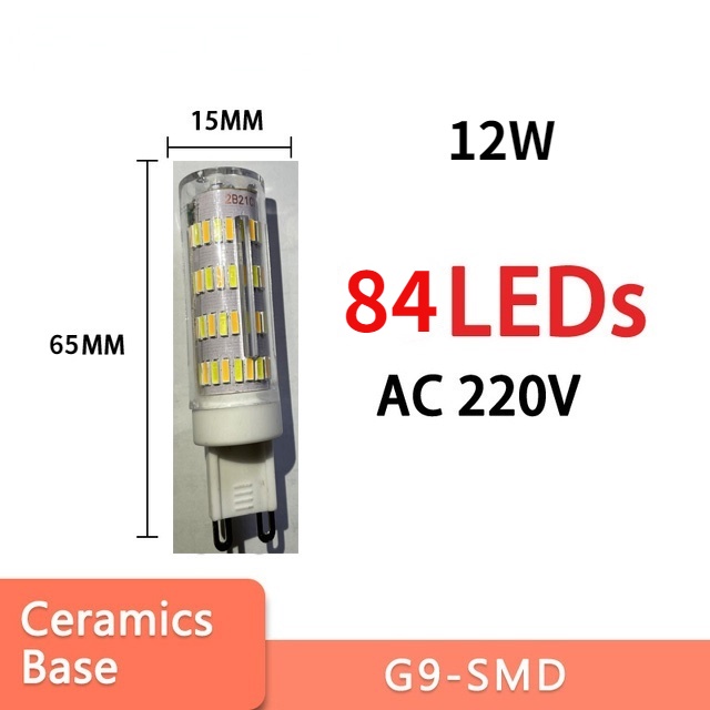 Ceramic LED Bulb Lamp Light G4 G9 AC 220V 3W 5W 7W 9W 12W High Brightness Spotlight | Shopee ...