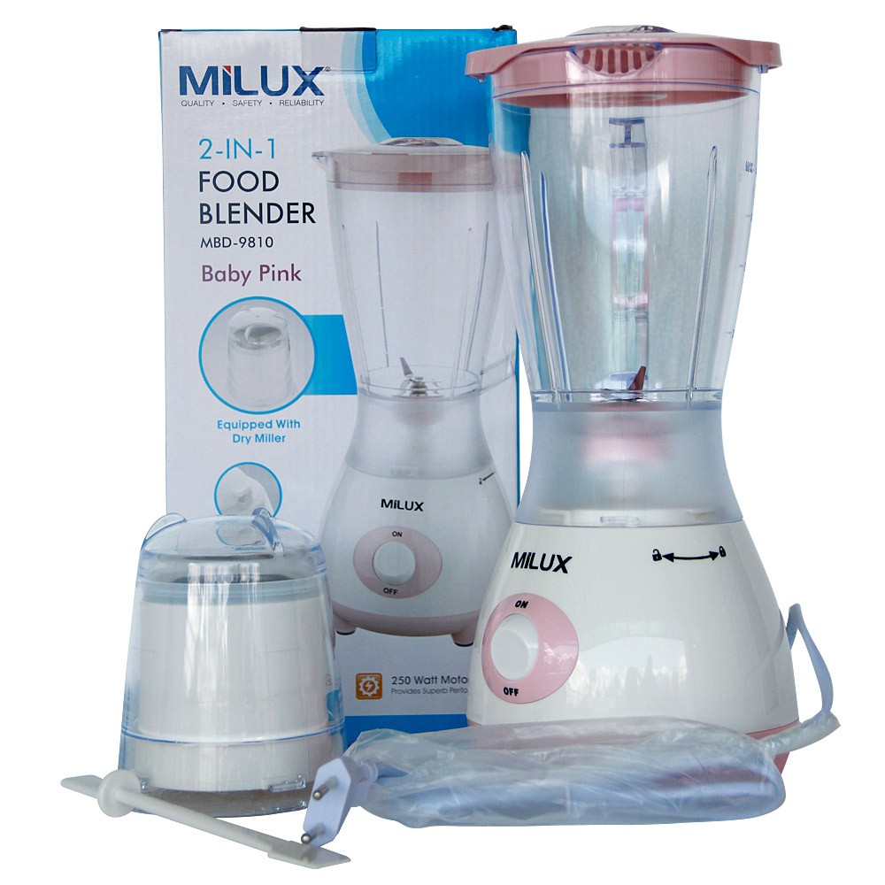 Milux 2 IN 1 Food Blender with Dry Mill (MBD-9810) | Shopee Malaysia
