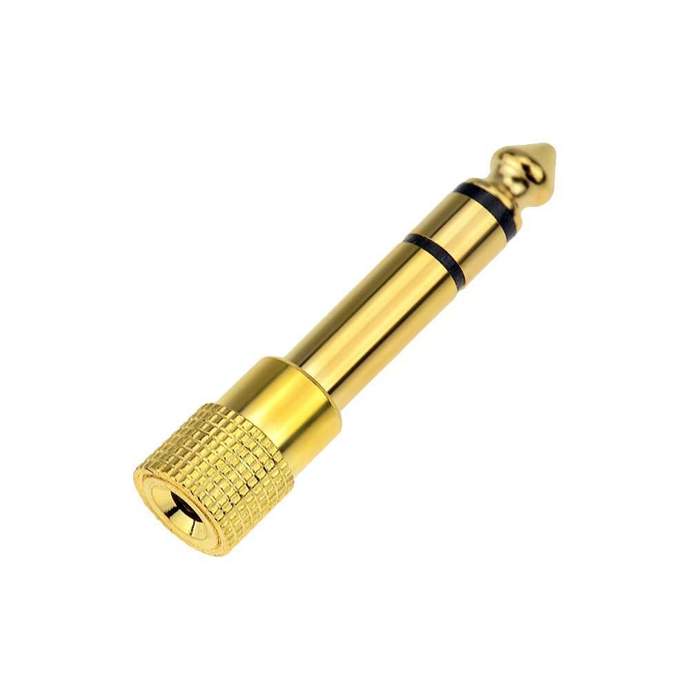 Audio Adapter Jack 6.5/6.35mm Male Plug to 3.5mm Female Connector for ...