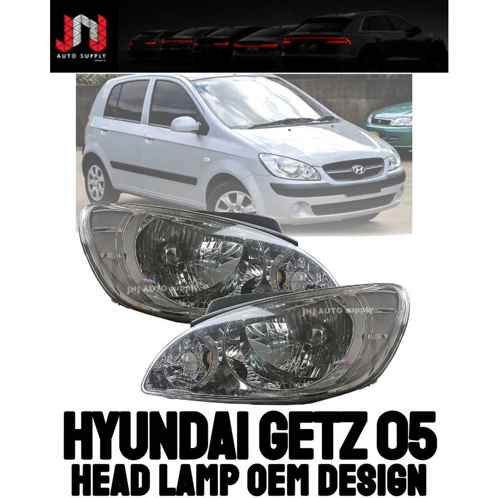 Hyundai getz 2005 Head lamp oem design right /left | Shopee Malaysia