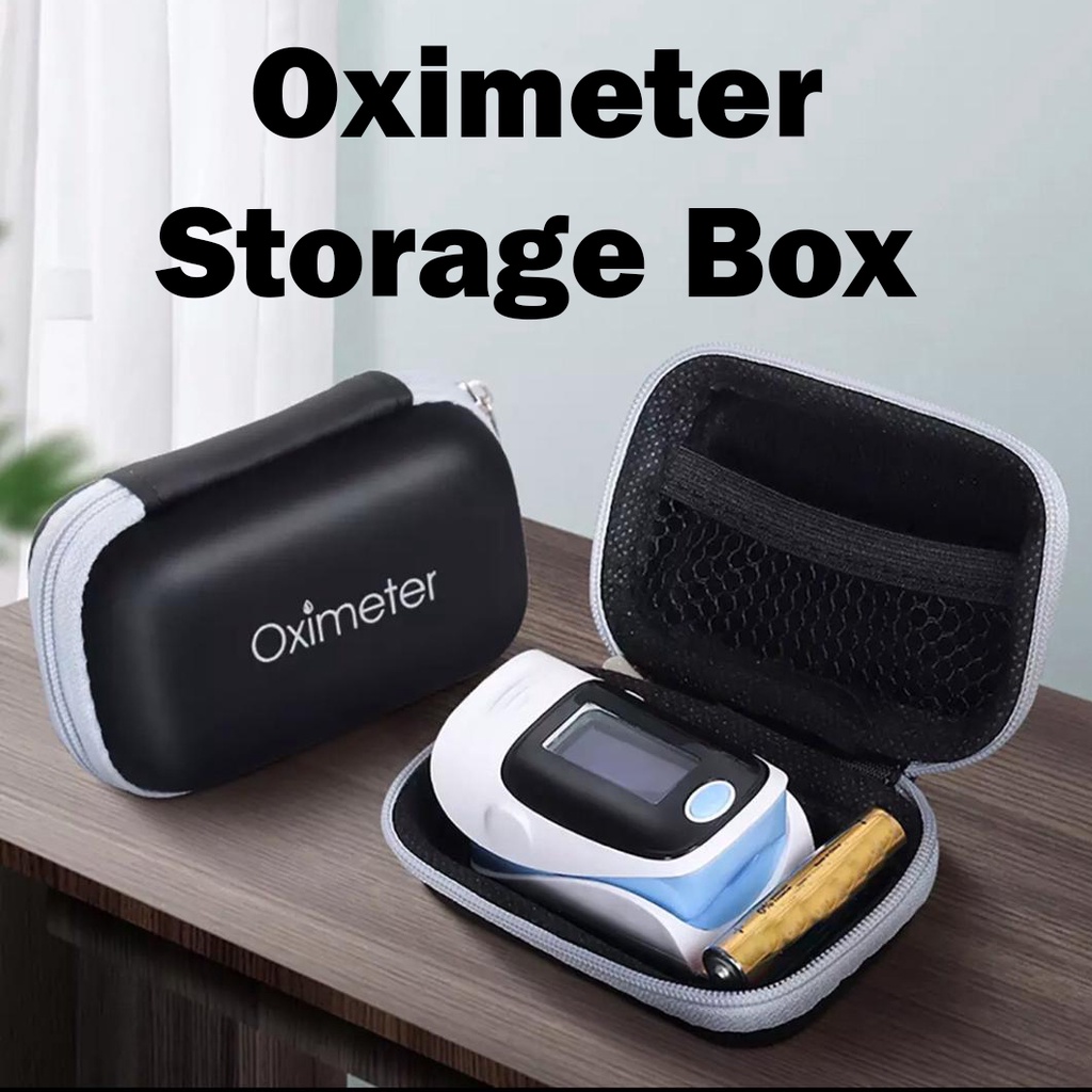 Fingertip Pulse Oximeter Bag Oximeter Storage Bag Protective Box Tool ...