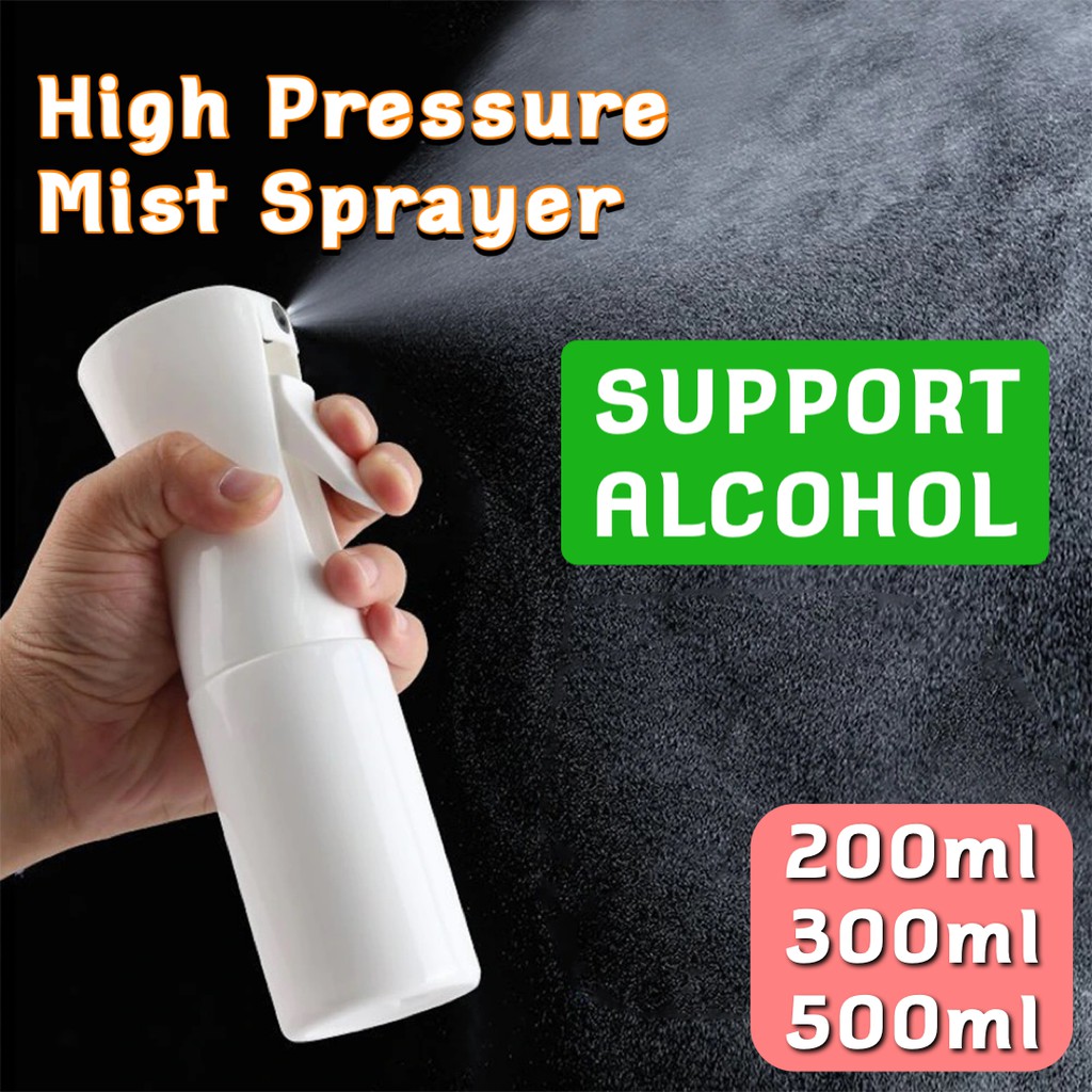 High Pressure Fine Mist Sprayer Alcohol Disinfection Spray Bottle Empty ...