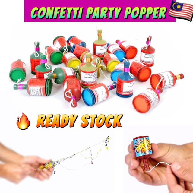Champagne Confetti Party Popper. Mini Party Popper. Cheap Party Pack ...