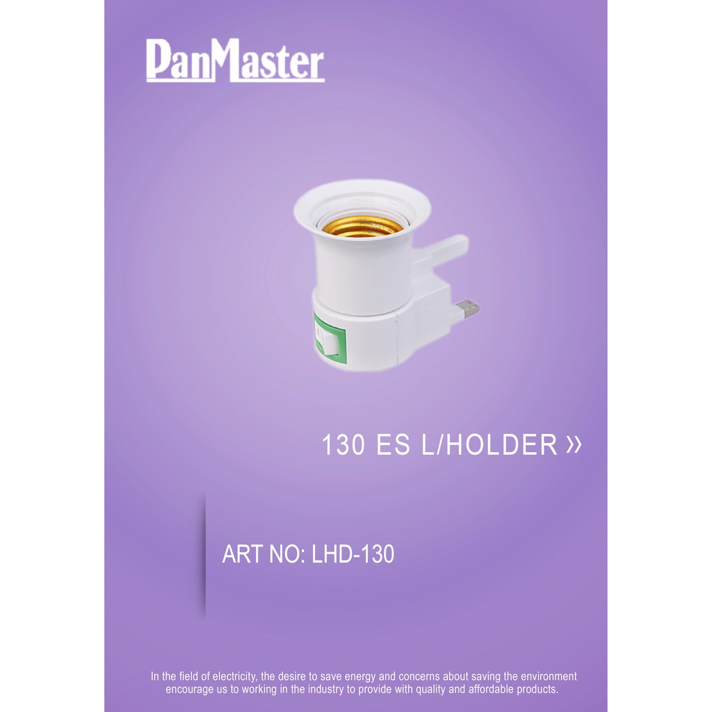 PANMASTER 130 3 PIN E27 NIGHT LIGHT ON OFF HOLDER ADAPTER CONVERTER ...