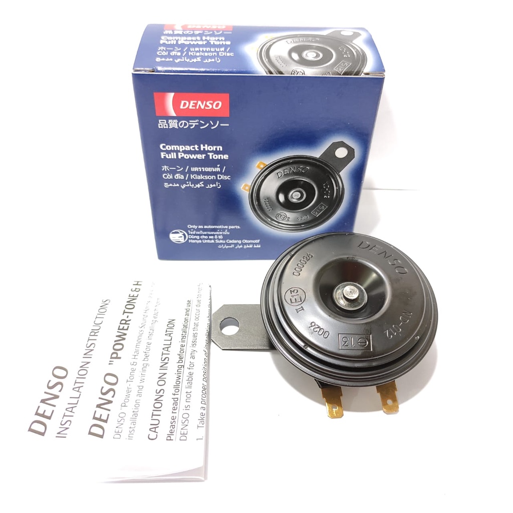 DENSO DISK HORN 12V SINGLE UNIVERSAL AVANZA SOUND JUST INSTALL TO ...