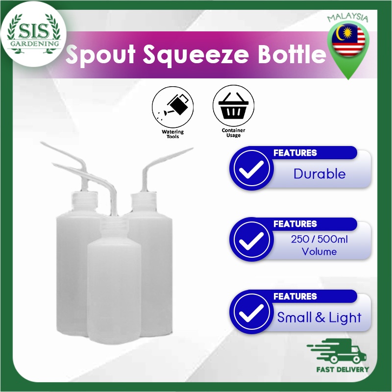 Gardening Dropper Water Spray Bend Spout Squeeze Bottle 150/250/500 ...