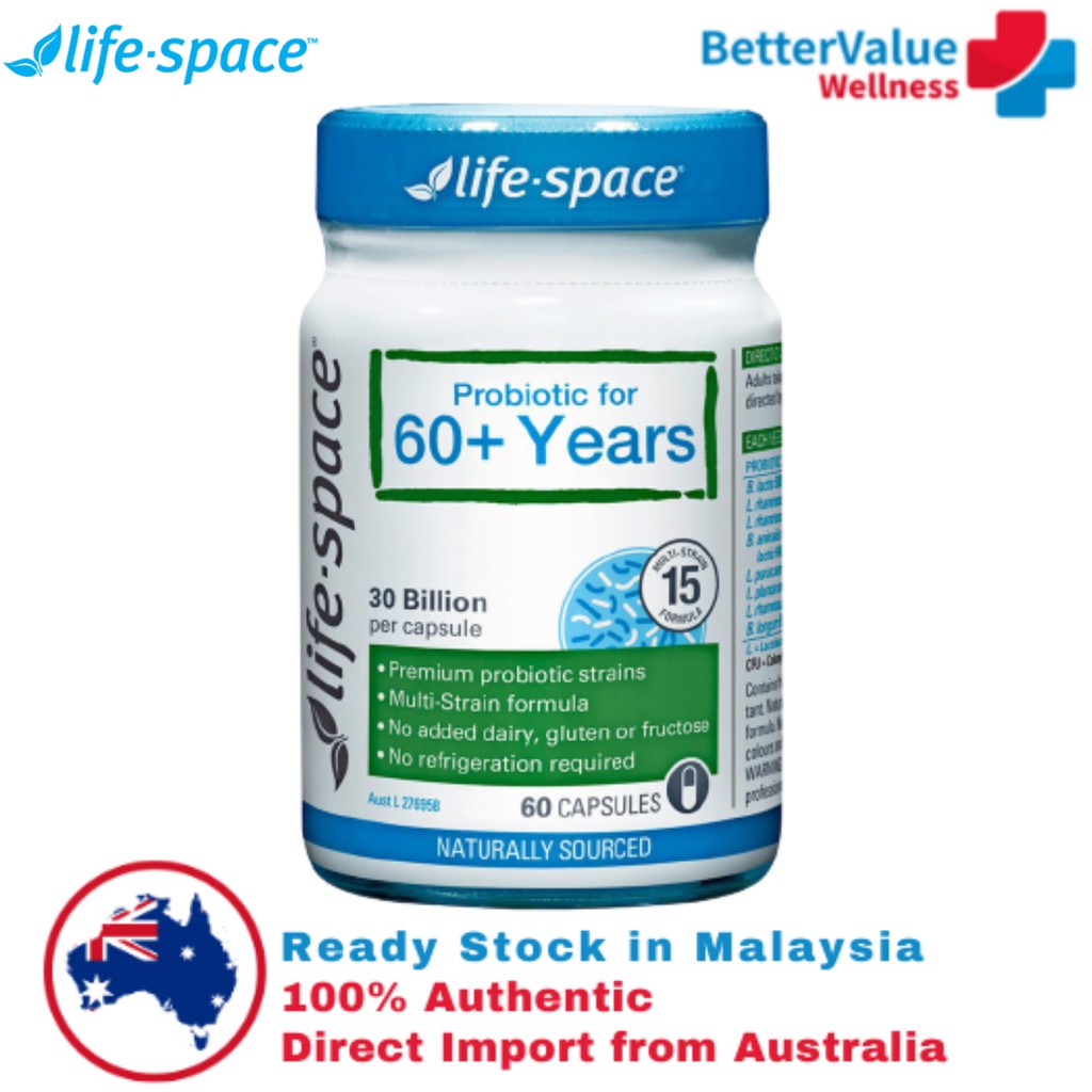 [100% AUTHENTIC] LIFESPACE Probiotic For 60 Years plus (60 capsules ...
