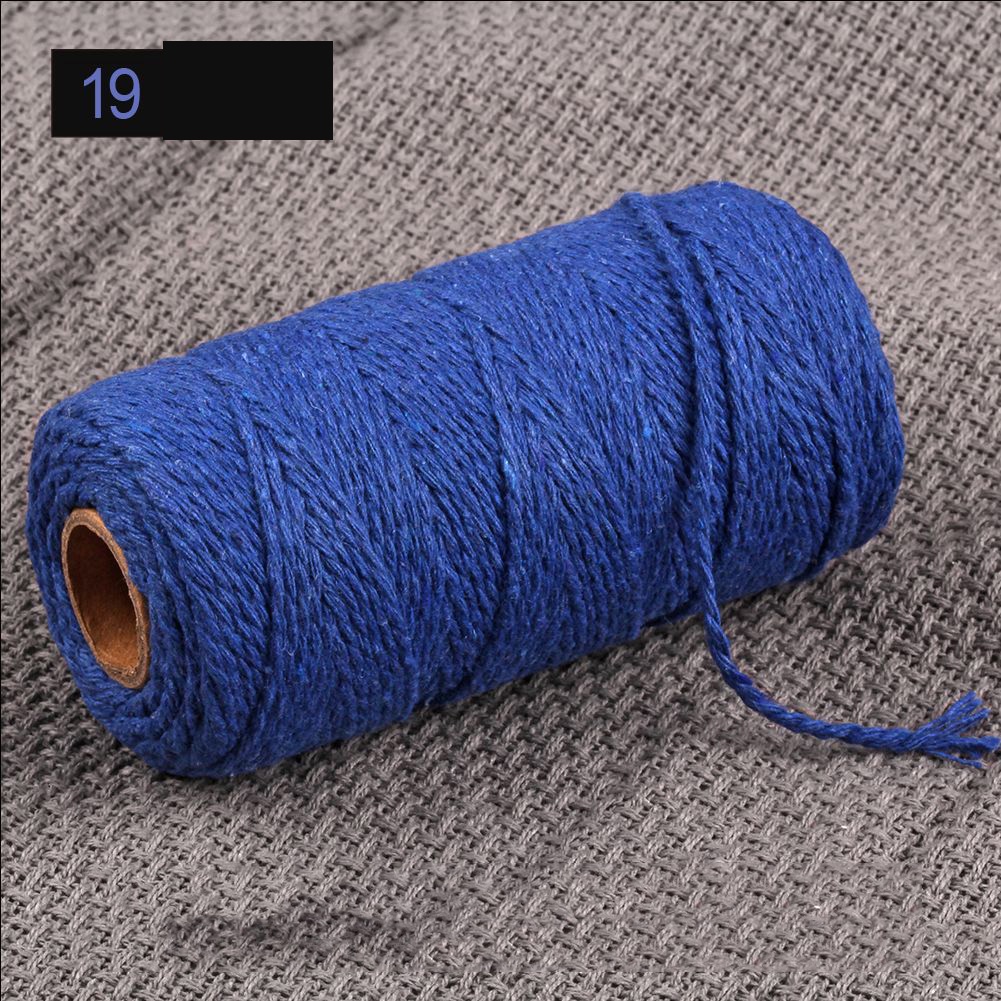100m Long/100Yard Pure Cotton Twisted Cord Rope Artisan String Crafts ...