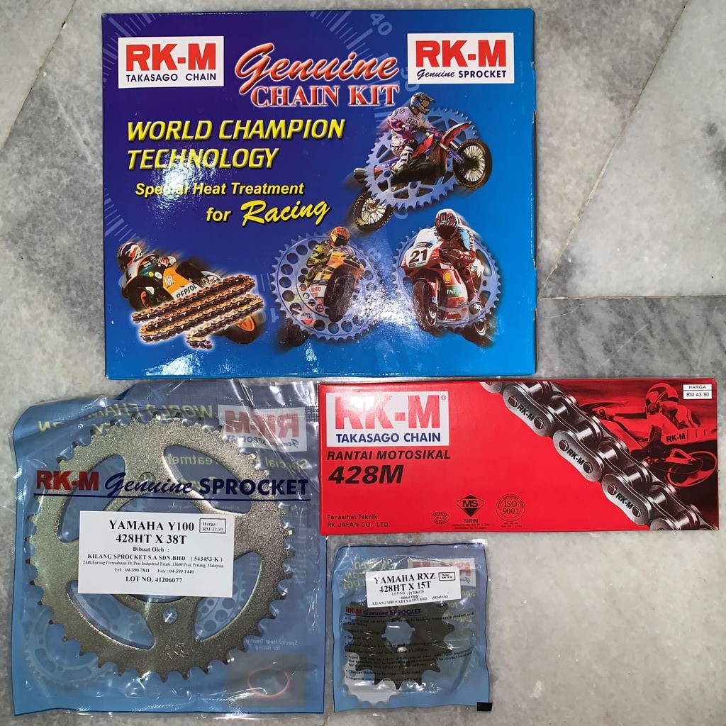 YAMAHA RXZ RKM / RK-M Chain kit / SPROCKET SET | Shopee Malaysia