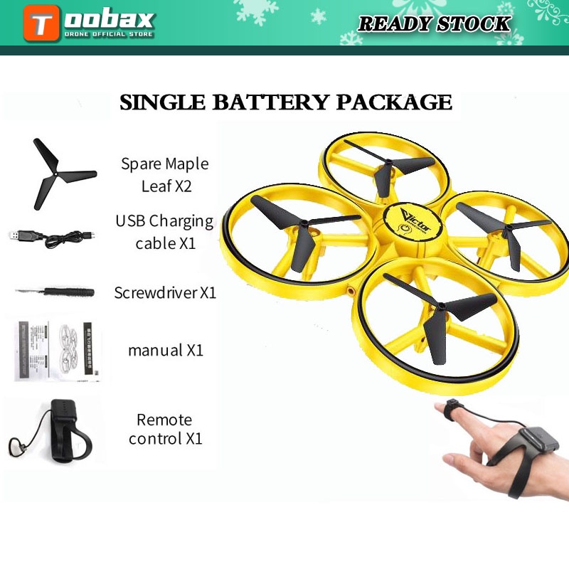 🔥READY STOCK🔥XX18 HAND MOTION SENSOR DRONE QUADCOPTER FINGER MOTION ...