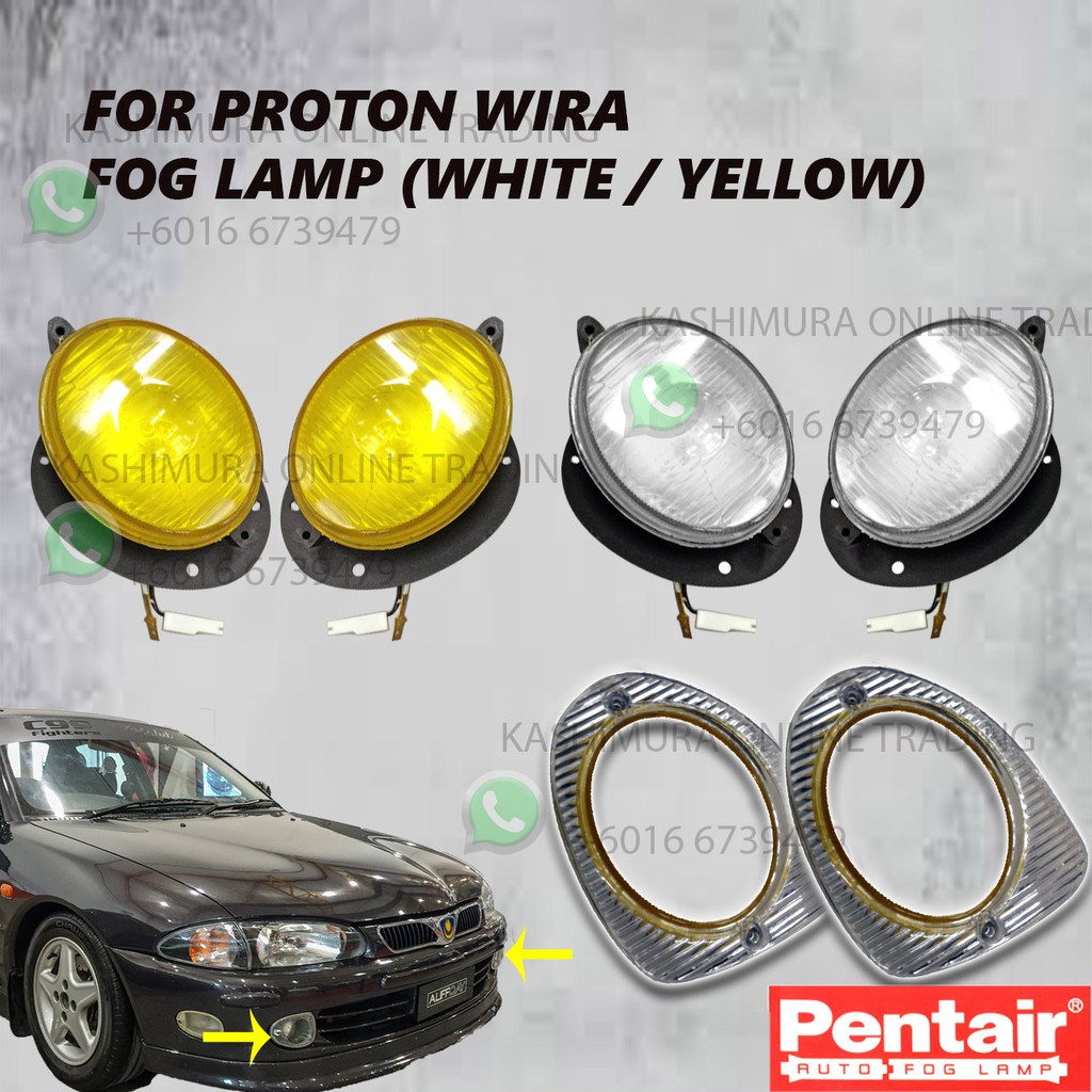 Proton Wira - Fog Lamp/ Spotlight (White / Yellow / Blue) | Shopee Malaysia