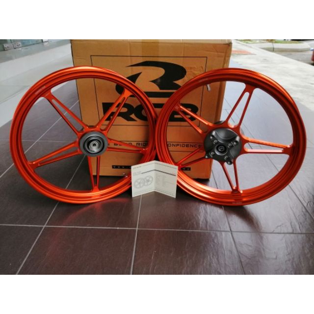 Racing Boy RB Forged Sport Rim LC135 5 Speed FG510 V2 Orange | Shopee ...