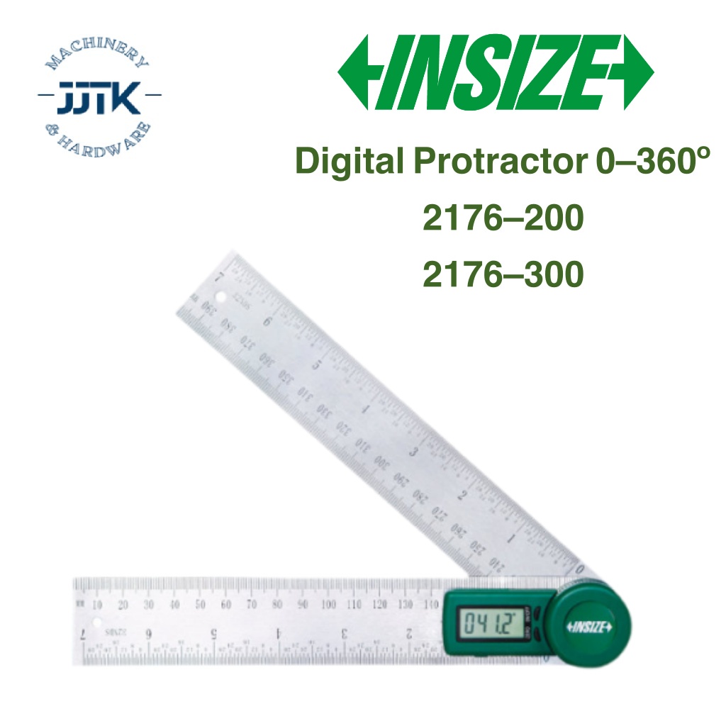 INSIZE Digital Protractor 360 degree Angle Finder Angle Ruler 200mm ...
