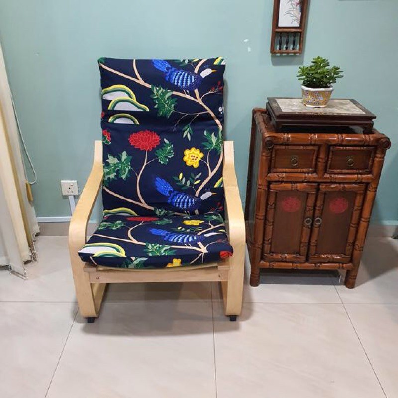 Poang Chair Ikea Cover Pello Cover Cushion Cover Custom Made Navy Blue ...