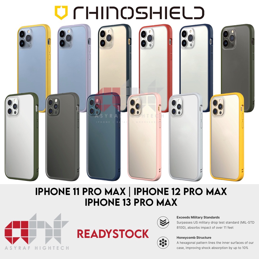 RhinoShield MOD NX™ iP 12/12 Pro/12 Pro Max with Frame, Rim, Button Set ...