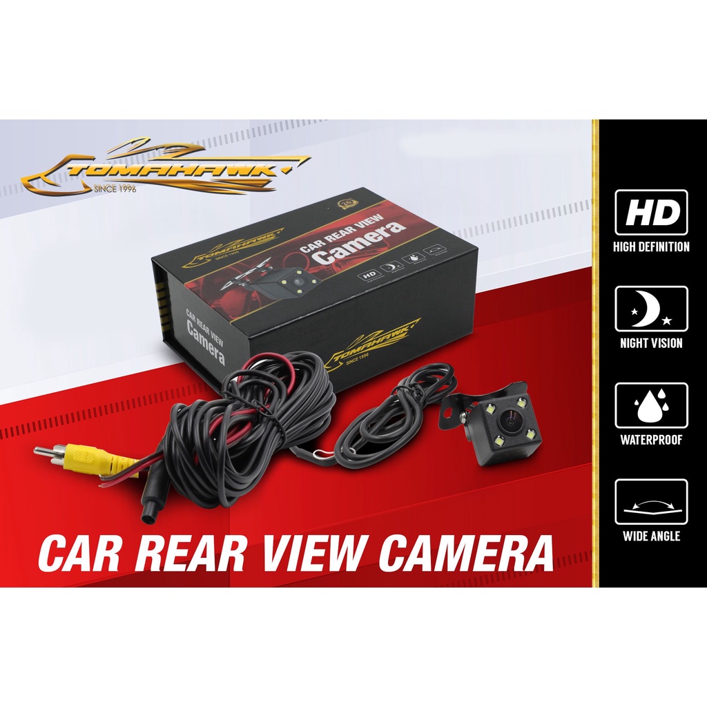TOMAHAWK Universal Car Player Rear Parking 720 HD Night Vision Wide ...