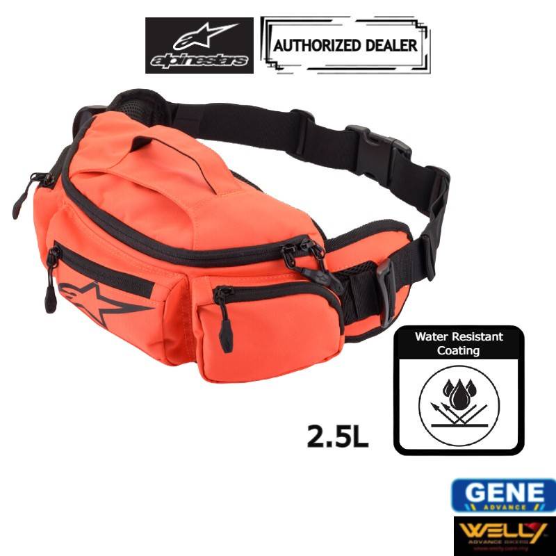Alpinestars Kanga V2 Waist Bag Red Fluo Water Resistant Lightweight ...