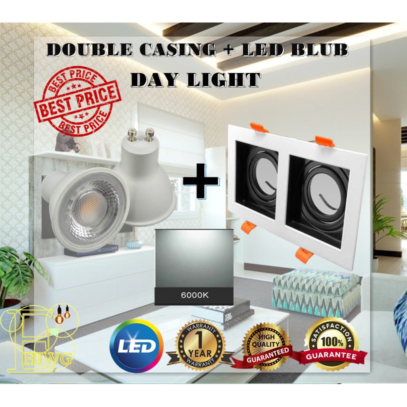 Eyeball Casing With GU10 Bulb And Holder Led Bulb Spotlight Recessed ...