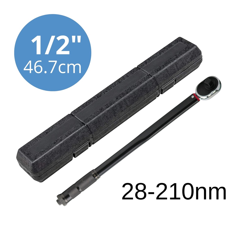 1/2'' 1/4" Driver Click Adjustable Micrometer Torque Wrench Spanar 28 ...