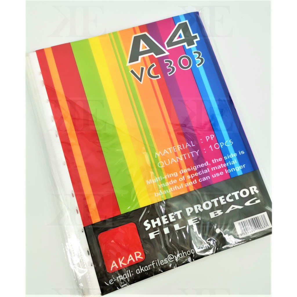 AKAR A4 Super thick / Normal Protector Sheets / Sheet Protector (100'S ...