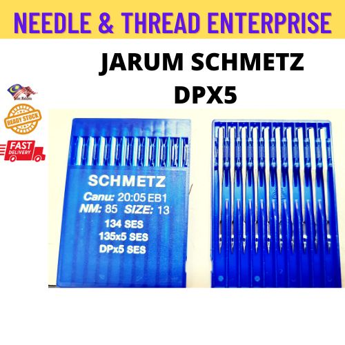 JARUM MESIN JAHIT INDUSTRI / JARUM SCHMETZ DPx5 / SCHMETZ NEEDLE DPx5 / JARUM MESIN JAHIT ...