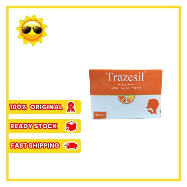 TRAZESIL HERBAL COUGH LOZENGES ORANGE FLAVOUR (12'S) | Shopee Malaysia