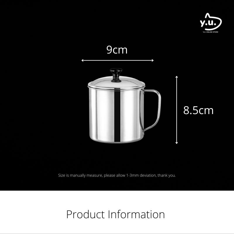YU Online - Cawan Kopi Tebal Tahan Karat / Thick Stainless Steel Mug ...