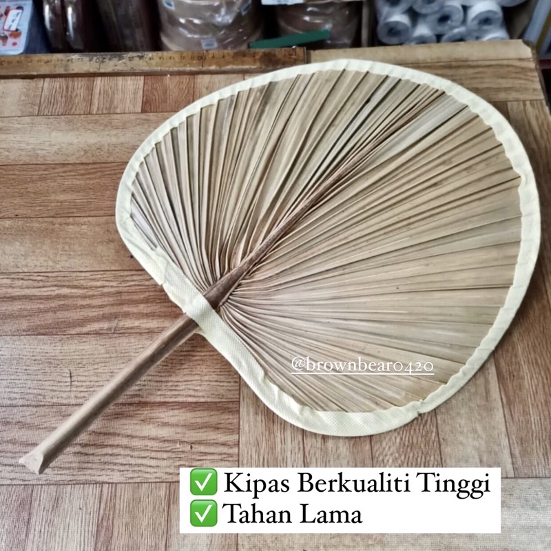 Kipas Satay Tangan Daun Tai / Satay Fan BBQ China Leaf Hand Fan / 济公扇子 ...
