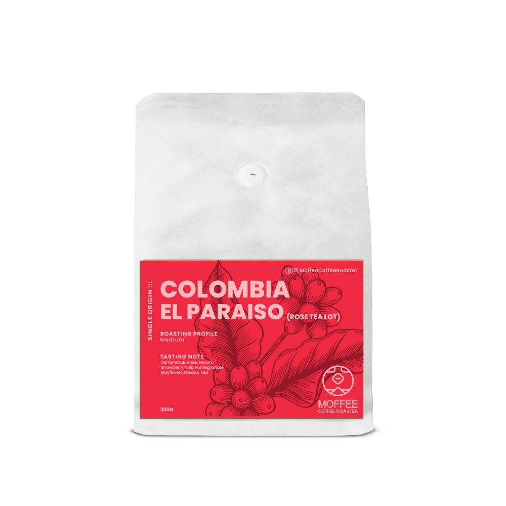 MOFFEE - Single Origin Medium - Colombia El Paraiso Rose Tea Lot ...