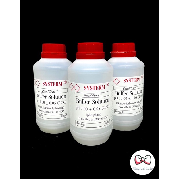 【READY STOCK】 Buffer Solution (pH 4, 7, 10) 500ML Calibration | Shopee ...