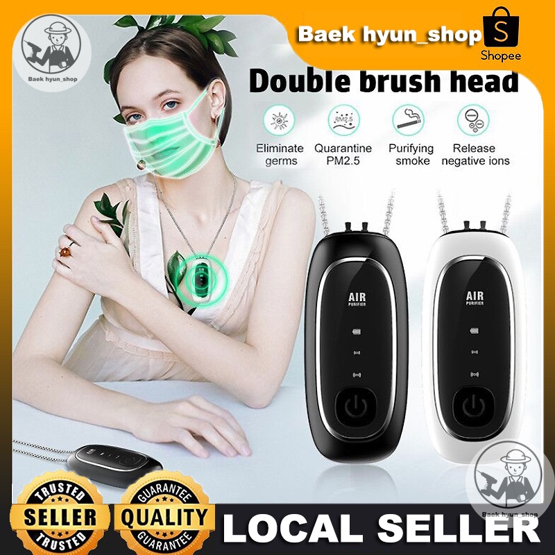Wearable Portable Air Purifier Necklace/Portable Negative Ion Air ...