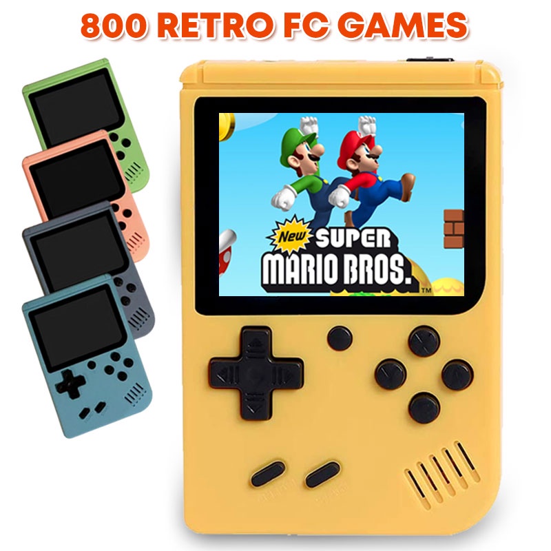 Built-in Games Super Mario 800 Rechargeable Handheld Portable Retro FC ...