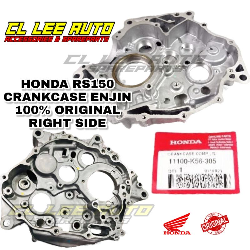 HONDA RS150 LH Crankcase Assy 1 Set Crank Case Enjin Tudung Engine 100% ...