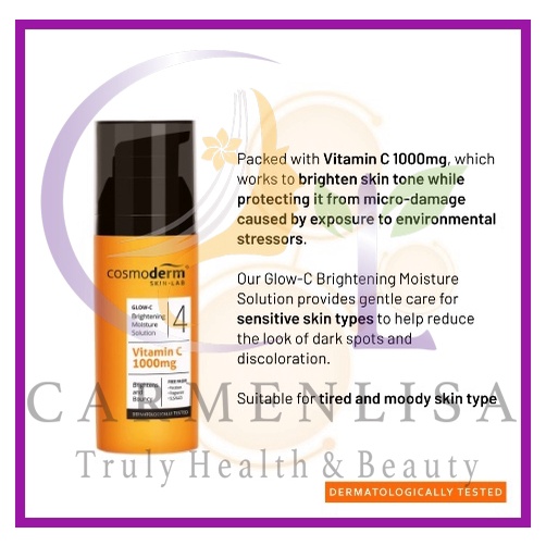Cosmoderm Glow-C Brightening Vitamin C Moisturizer / Tonning Essence ...