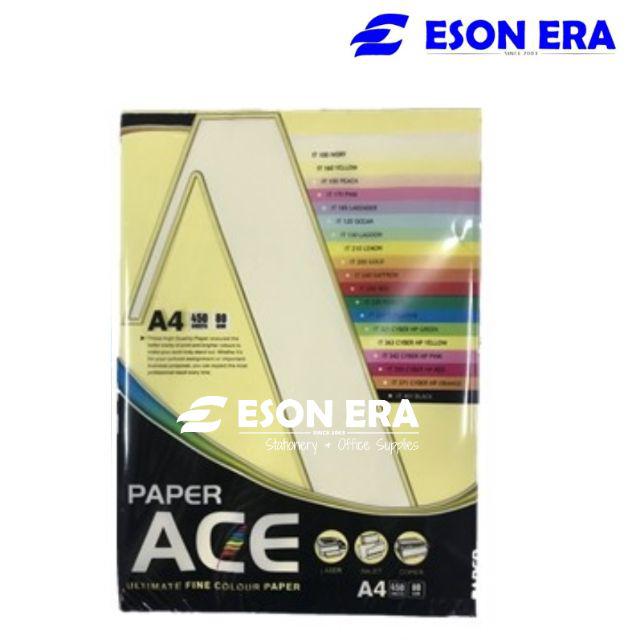 ACE A4 Colour Paper 80gsm 450 Sheets Kertas Warna | Shopee Malaysia