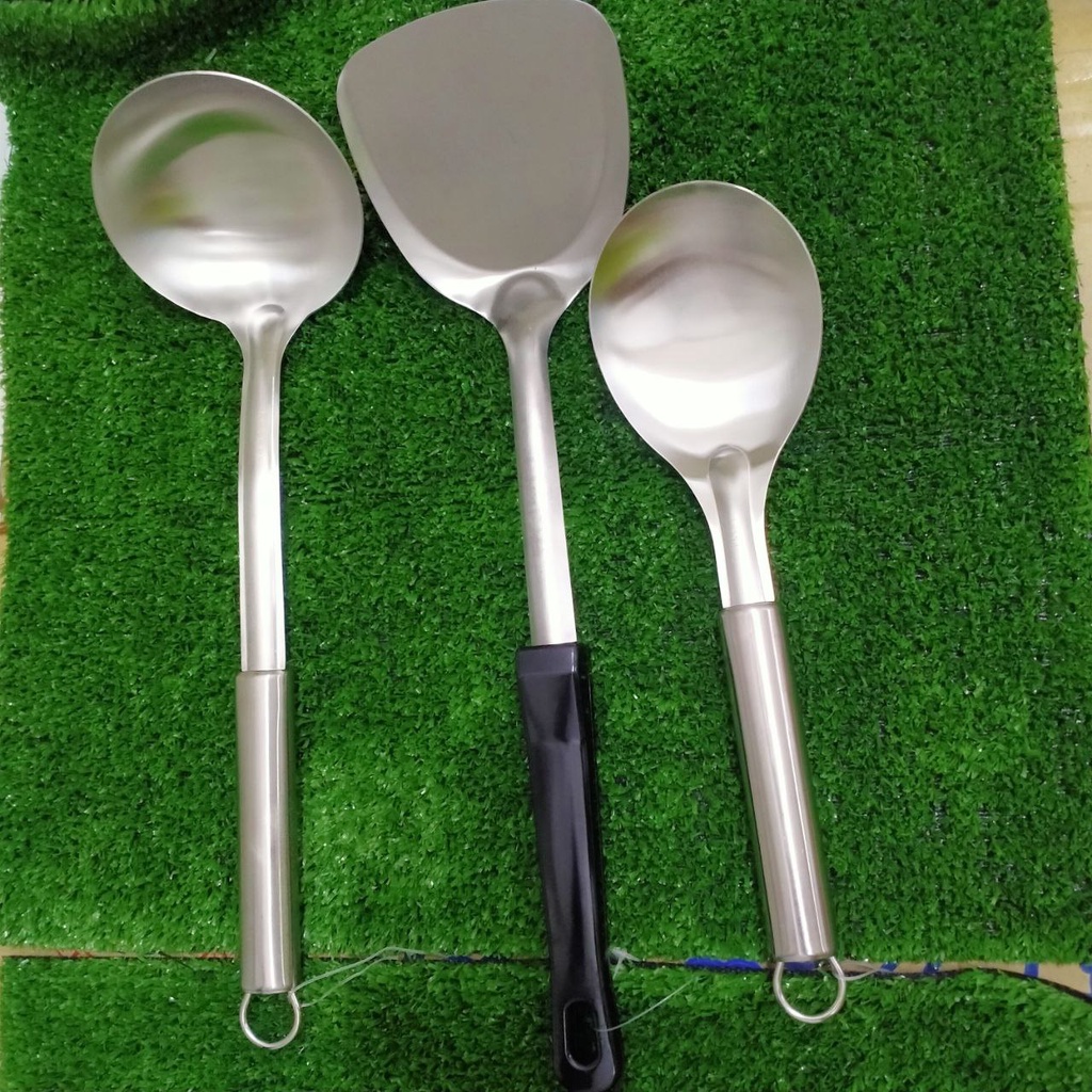 ALATAN MEMASAK SET SENDUK SUDIP STELL TEBAL & TAHAN LASAK | Shopee Malaysia