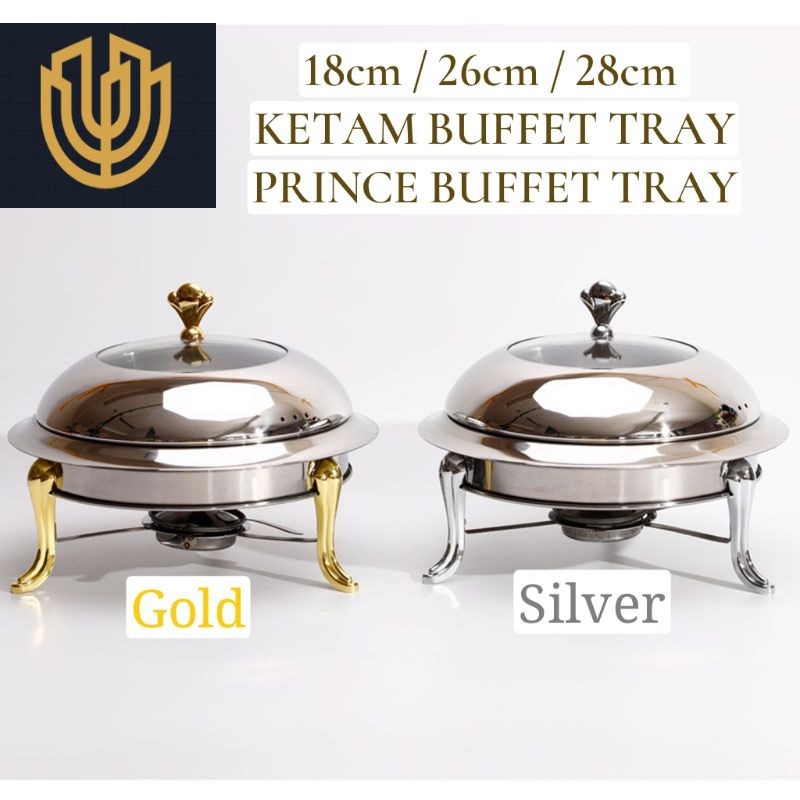 26cm 28cm stainless Steel round buffet set / chafing dish / buffet tray ...