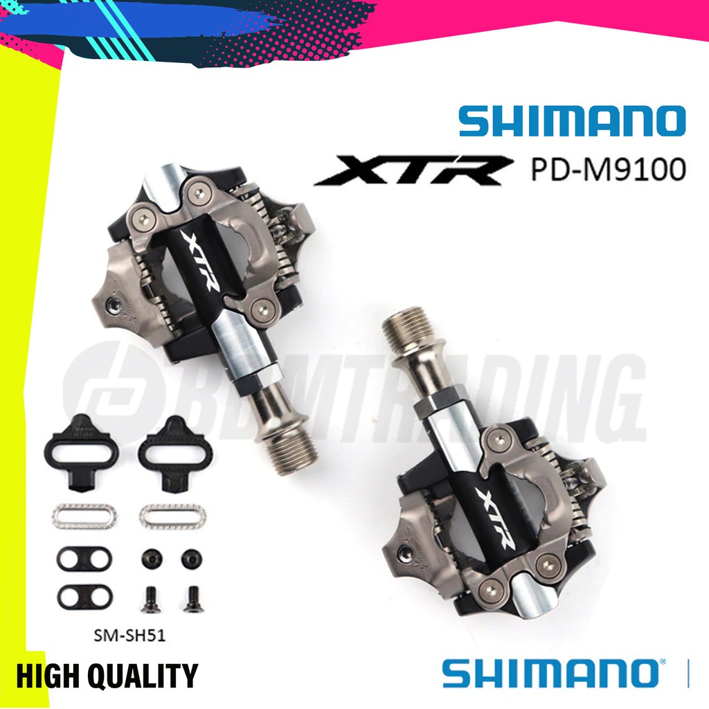SHIMANO XTR PD-M9100 PEDALS XC RACE SUPERLIGHT PEDAL MTB M9100 NEW IN ...