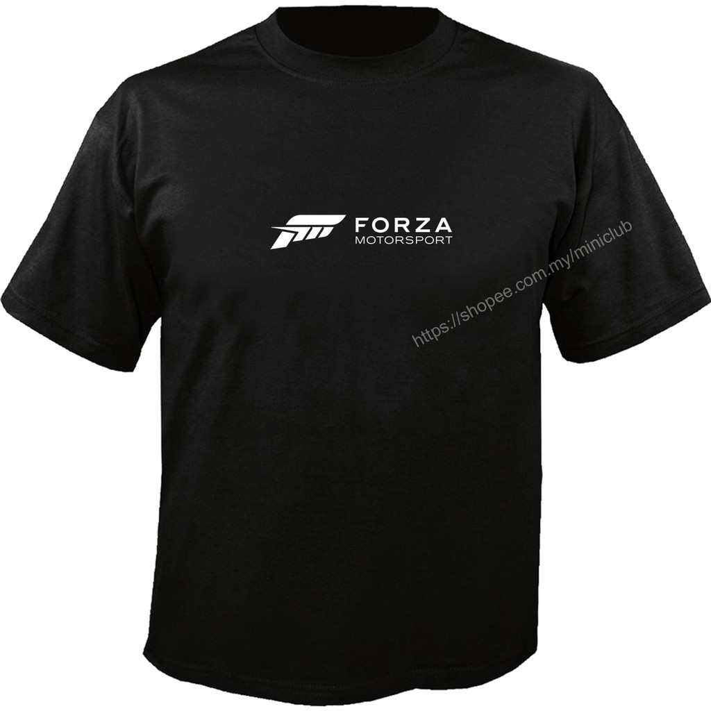 Forza Motorsport Logo Custom Tshirt BLACK COLOR (S-3XL) | Shopee Malaysia