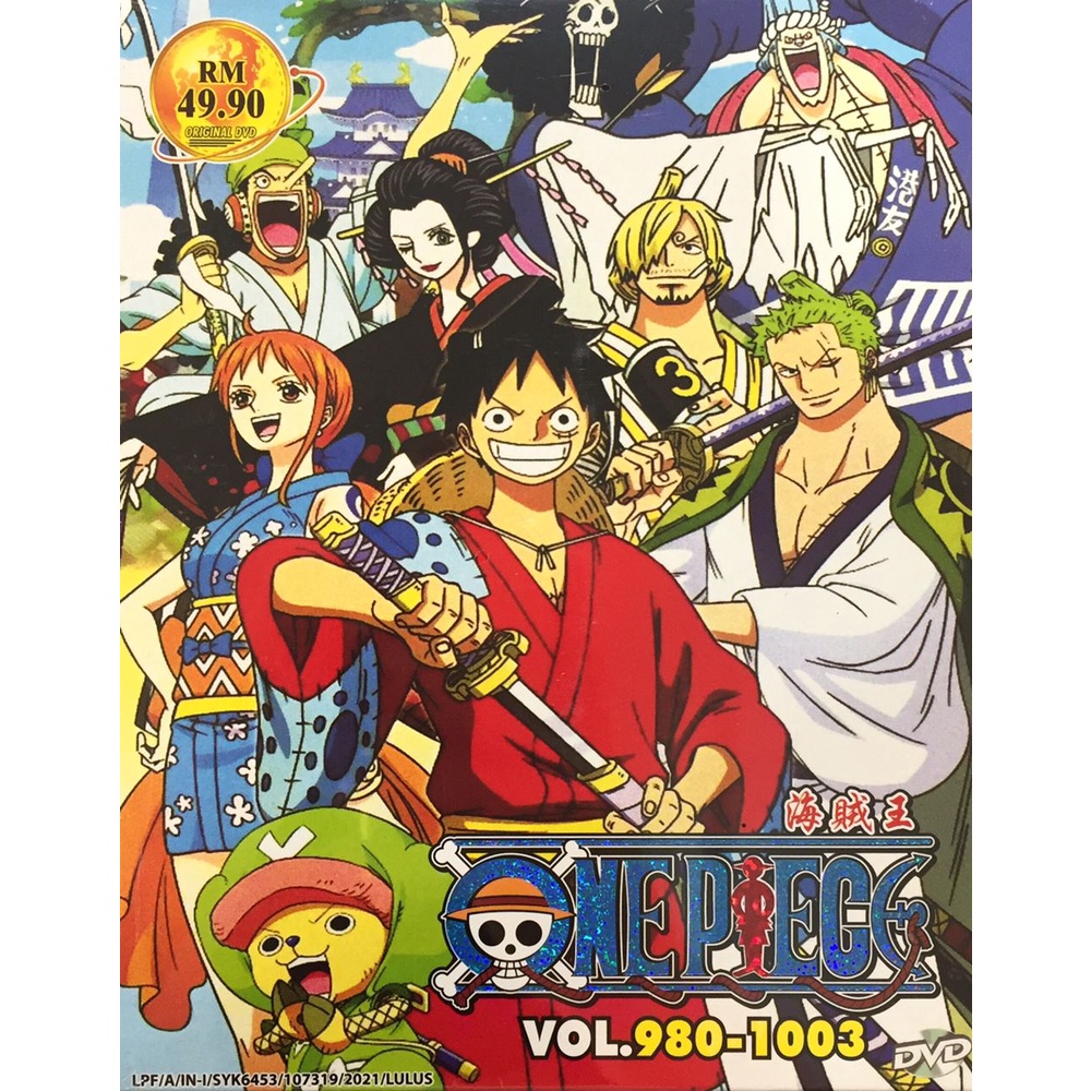 Anime DVD One Piece Box 32 Vol 980-1003 (3DVD) (2020) | Shopee Malaysia
