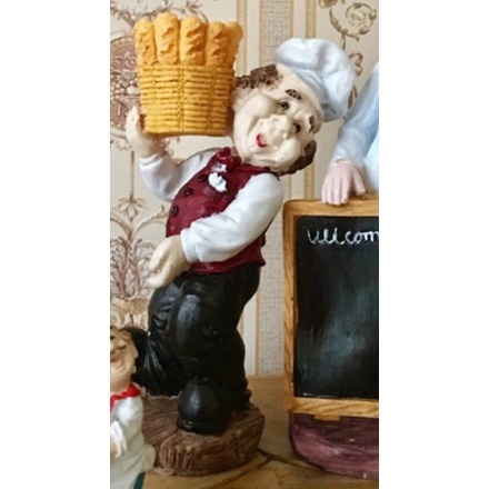 Display of sausage chef bread chef statues | Shopee Malaysia