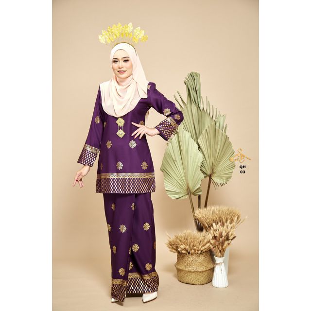 BAJU RAYA! 🌸Songket Qharisma Mini Kurung 🌸 | Shopee Malaysia