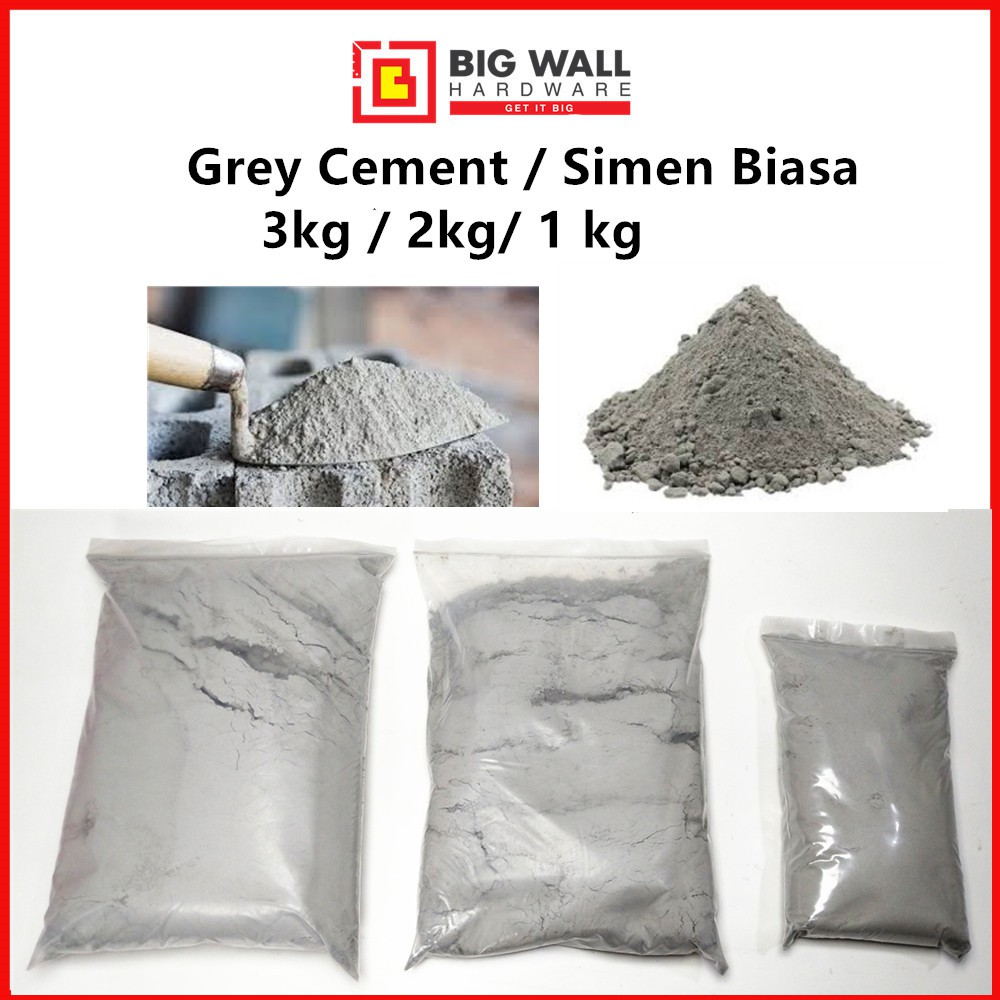 1kg/2kg/3kg Grey Construction Cement / Simen Biasa untuk Pembinaan ...