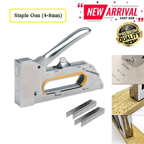 Manual Hand Stapler Tacker Staple for Furniture / Board (Staple Gun ...